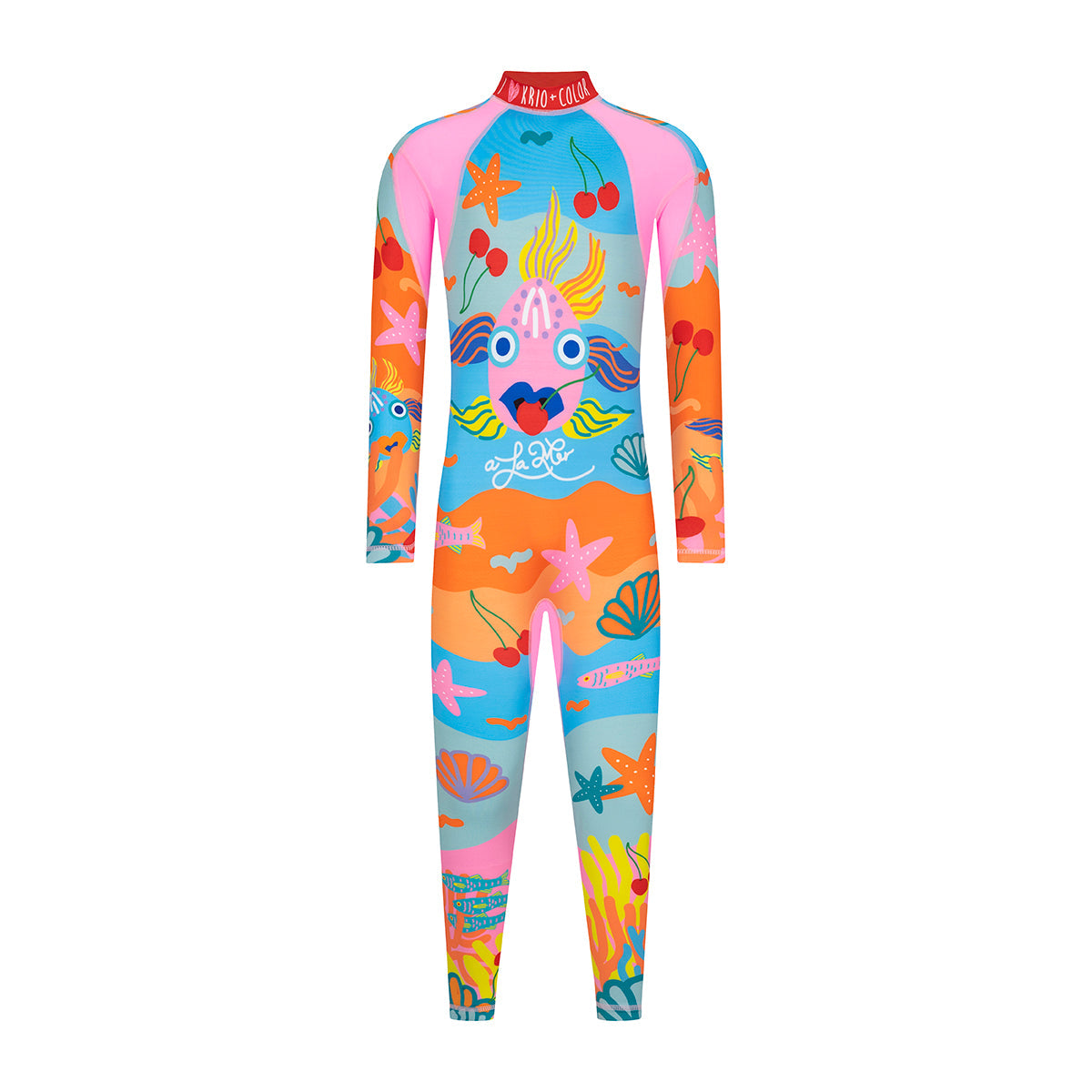 Sparkling Fish Girls Long Sleeve Sunsuit Long Legs- UV Swimwear | Krio ...